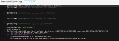 Aws Device Farm Integration On Ios