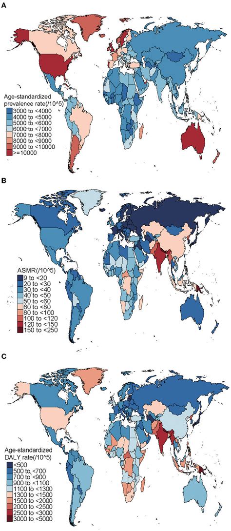 Global Aspr A Asmr B And Asdr C Of Crds In 204 Countries And Download Scientific