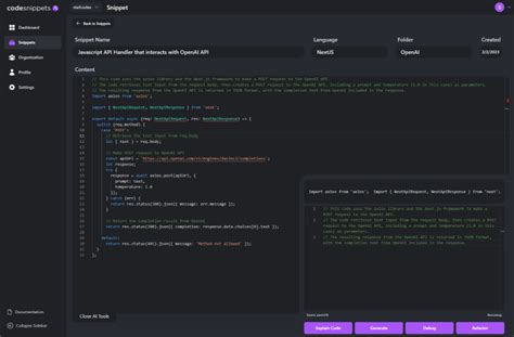 Code Snippets AI PitchWall