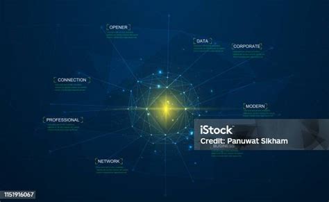 빅 데이터 시각화 개념 벡터 디자인입니다 연결 된 선과 점의 둥근 프레임 디지털 정보 통계 및 분석 방법 시각적 개념 연결에 대한 스톡 벡터 아트 및 기타 이미지 Istock