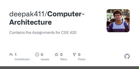 Github Deepak411computer Architecture Contains The Assignments For Cse 420
