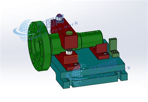 输出轴铣键槽机械夹具设计工艺工序sw三维模型说明书cad图纸c22212 艺图网