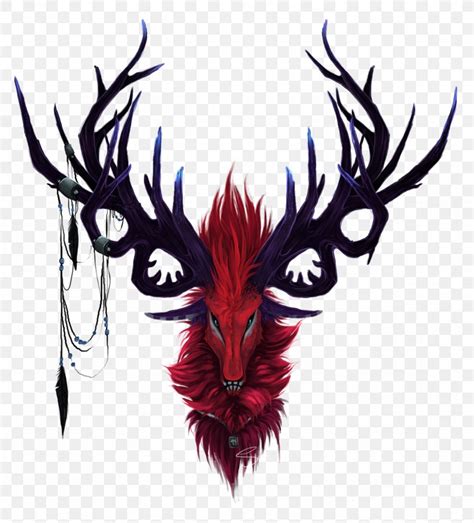 Drawing Deer Demon Png 1232x1362px Drawing Antler Art Beak