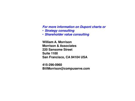 Ppt The Dupont Chart As An Analysis And Reporting Tool Powerpoint