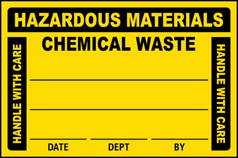 Hazardous Materials Chemical Waste Label Save 10 Online