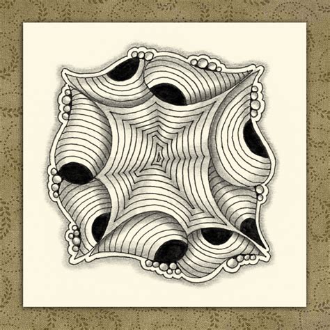 Time For Tangling Classic Zentangle® Crescent Moon Flux And Tipple