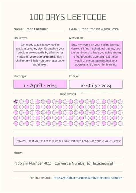 100daysofleetcode codingjourney newbeginnings mohit kumhar