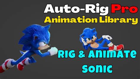 Rig And Animate Sonic With Auto Rig Pro Animation Library In Blender