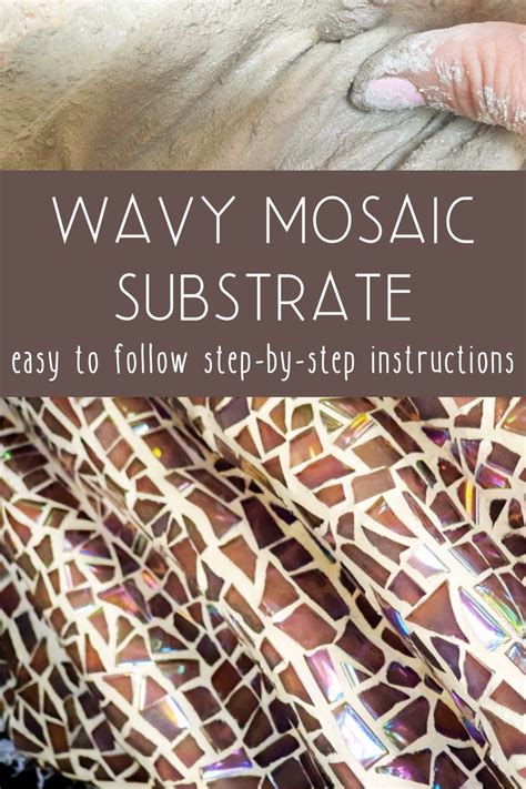 Mosaic Substrate With Folds Tutorial Mosaic Mosaic Waves Mosaic Artwork Ideas