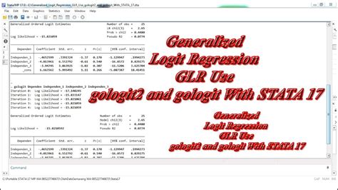 Generalized Logit Regression Glr Use Gologit2 And Gologit With Stata