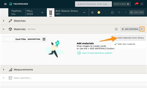 How To Add Cards In A Techpack Techpacker