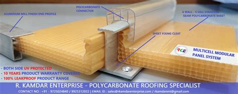 Polycarbonate Modular Panel Thickness From 6mm To 40 Mm At 120 Sq Ft In Ahmedabad