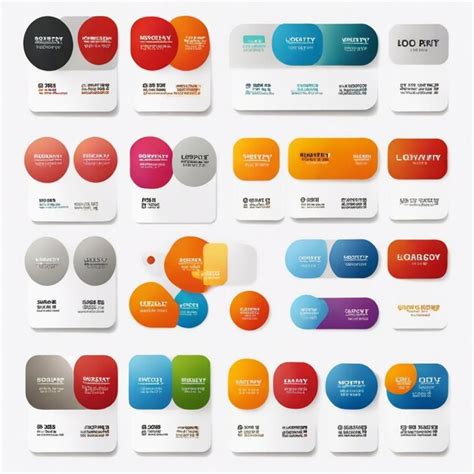 A Collection Of Different Colors And Shapes Including The Colors Of The