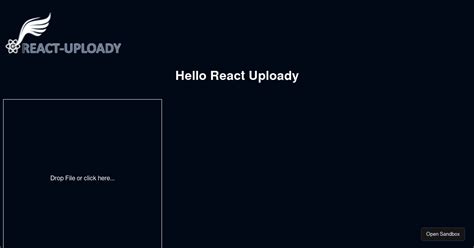 React Uploady Dnd With AsUploadButton Forked Codesandbox
