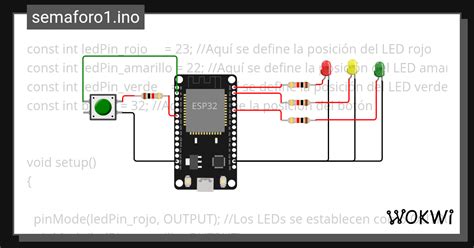 Semáforo Wokwi Esp32 Stm32 Arduino Simulator
