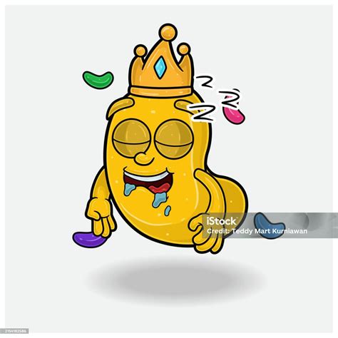 콩 사탕 마스코트 캐릭터 만화 수면 표정 브랜드 라벨 포장 및 제품용 0명에 대한 스톡 벡터 아트 및 기타 이미지 0명 과일 귀여운 Istock