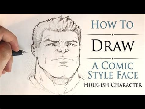 Free Video How To Draw A Comic Style Face Hulk Ish Character From Robert Marzullo Class Central