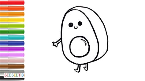 Як Намалювати Миле Авокадо Милі Малюнки для Дітей ТиДиви