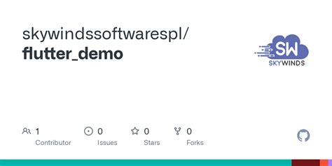 Github Skywindssoftwarespl Flutter Demo