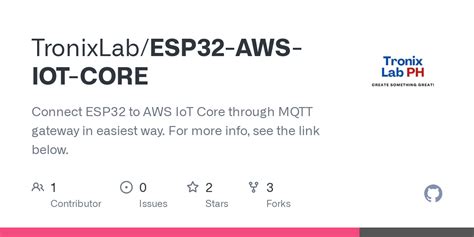 GitHub TronixLab ESP32 AWS IOT CORE Connect ESP32 To AWS IoT Core