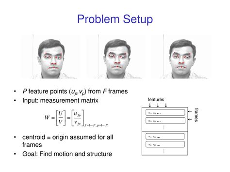 ppt 3d reconstruction factorization method powerpoint presentation