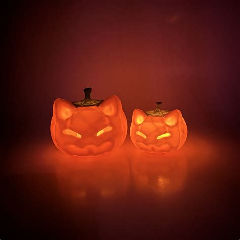 Free Stl File Cat Jack O Lantern・3d Print Design To Download・cults