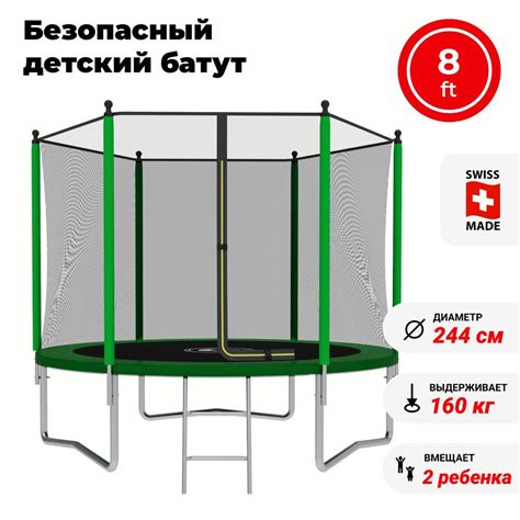 Батут каркасный SWOLLEN Start / Lite / Inside / Outside / ZIP / с ...