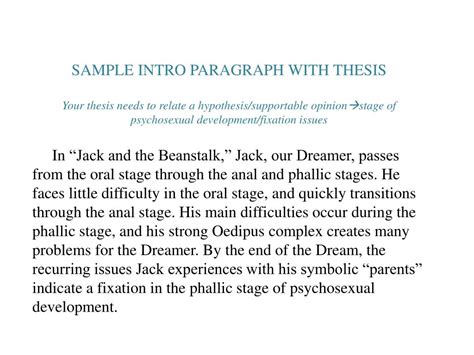 PPT SAMPLE THESIS STATEMENT PowerPoint Presentation Free Download ID 1933315