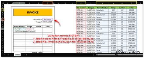 Cara Membuat Invoice Otomatis Di Excel