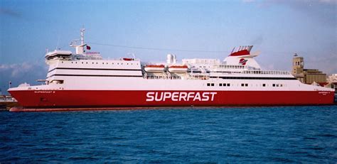 Superfast Ii Patra Sep 1995 A Mega Express Four Shipfriends