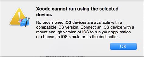 Ios Xcode 63 And 62 Issue Xcode Cannot Run Using The Selected