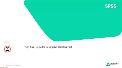 Spss Statistics Using The Descriptive Statistics Tool In Ibm Spss