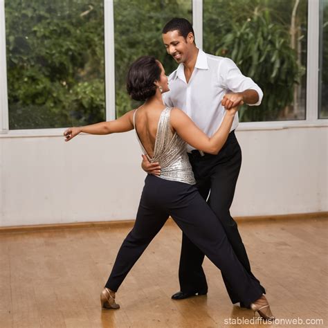 Salsa Dancing Couple Stable Diffusion Online
