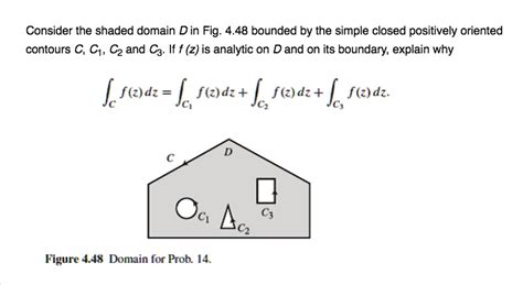 consider the shaded domain d in fig 4 48 bounded by the simple closed