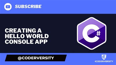 C Hello World Tutorial Using Consolewriteline In A C Console App