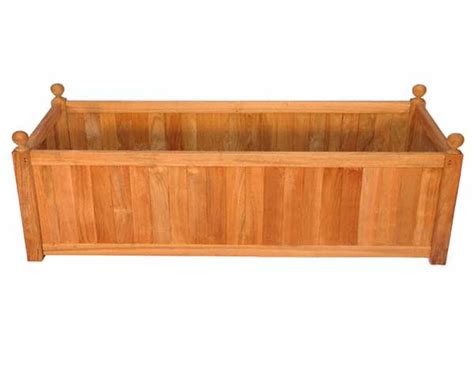 Teak Rectangular Planter