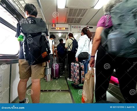 April 17 2024 Taiwan People Ride A Taiwan Railway Tra Train After