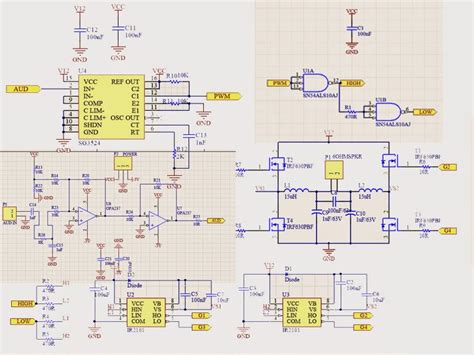 Shorted Wire Class D Amplifier Based On Sg3524 Pwm Ic 11