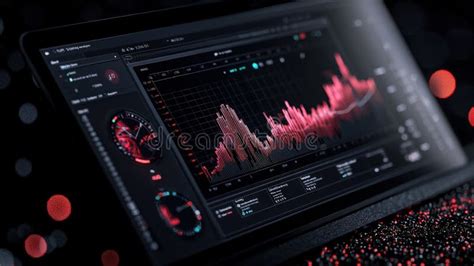 Data Visualization On Modern Tablet Device Stock Illustration Illustration Of Model Analytic