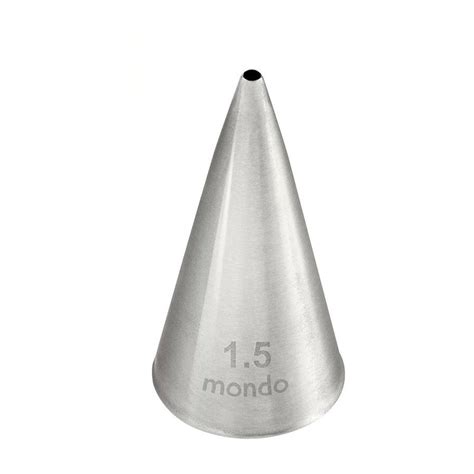 Mondo Stainless Steel 15 Round Piping Tip Icing Cake Decorating