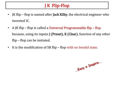 JK Flip Flop In Digital Electronics PPTX