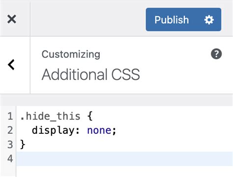 Hiding Fields Using Css
