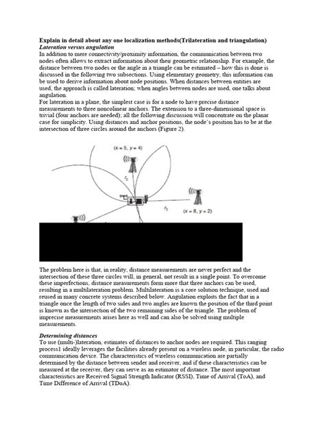 Trilateration And Triangulation Pdf Waves Radio
