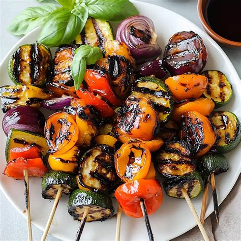 Balsamic Grilled Vegetables Smoky Mediterranean Side Dish Lili Cooks