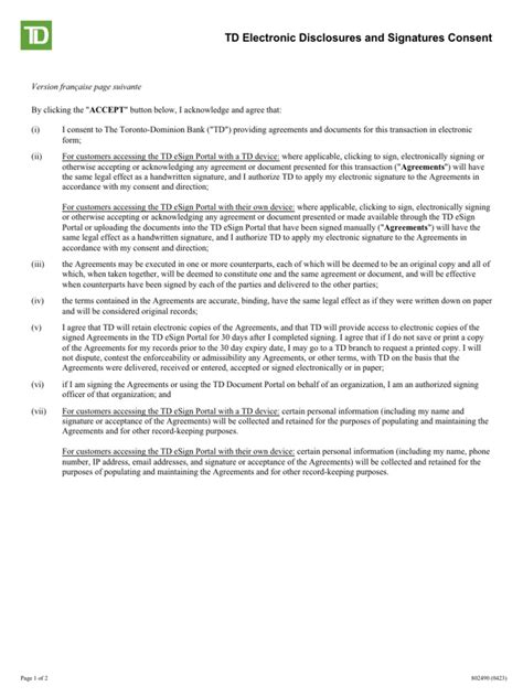 Electronic Disclosures And Signatures Consent Pdf