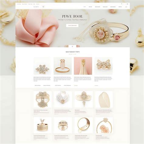 Premium AI Image Luxurious Web Layout With Custom Designs For Different Site Areas To Showcase