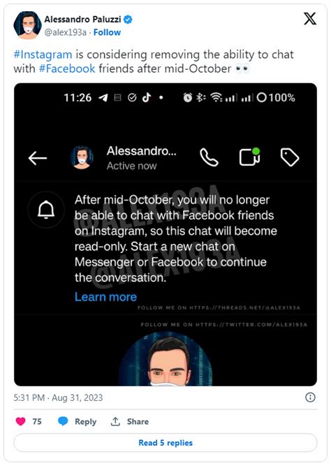 消息称meta公司10月关闭instagram、facebook跨应用聊天 凤凰网