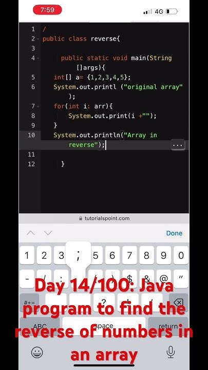 14 Java Program To Find The Reverse Of Elements In An Array Shorts Reverse Youtube