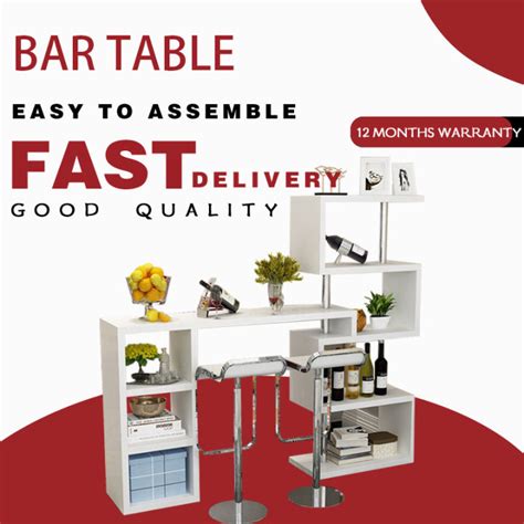 360 ° Rotating Bar Table Living Room Restaurant Partition Bar Counter