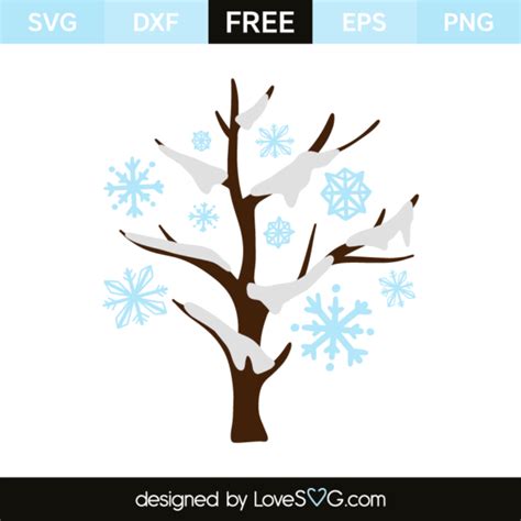 Winter Tree Lovesvg Com